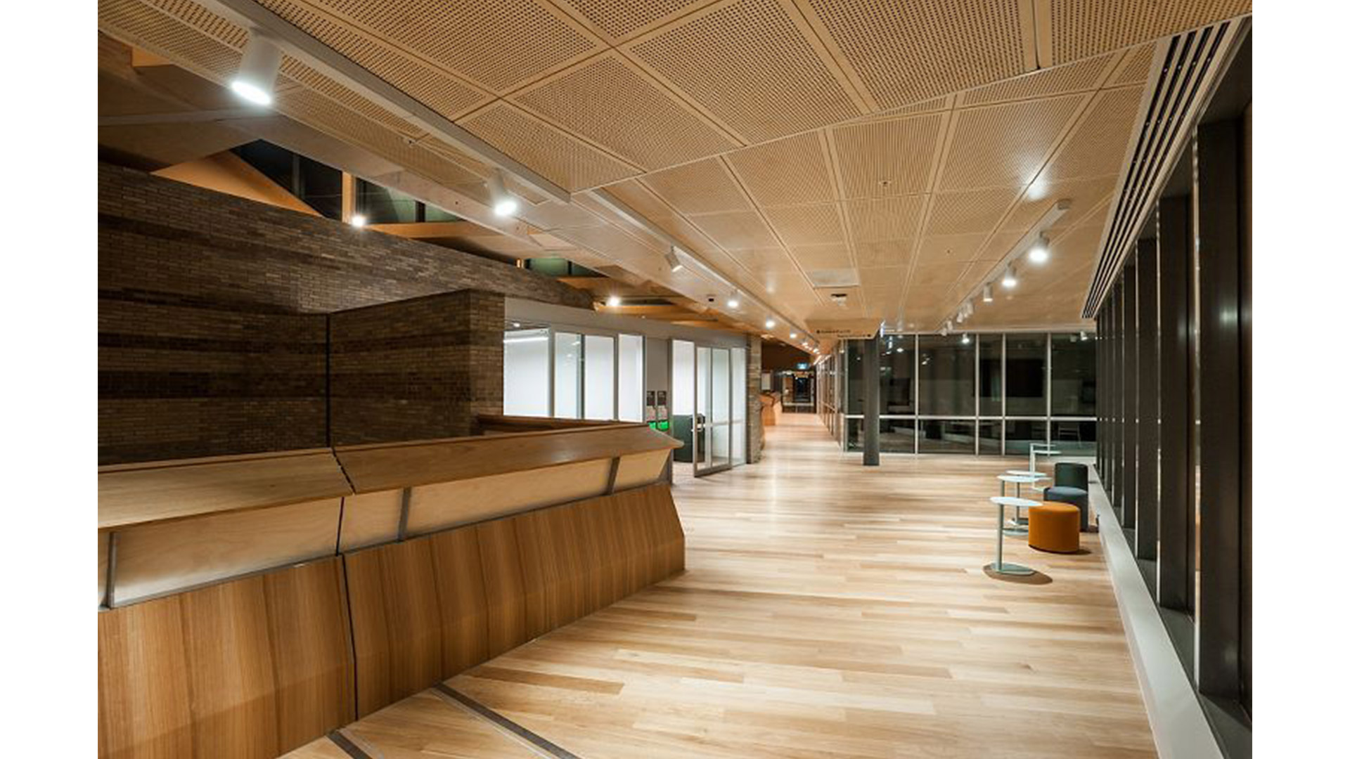 Wood Slat Ceiling Detail | Shelly Lighting